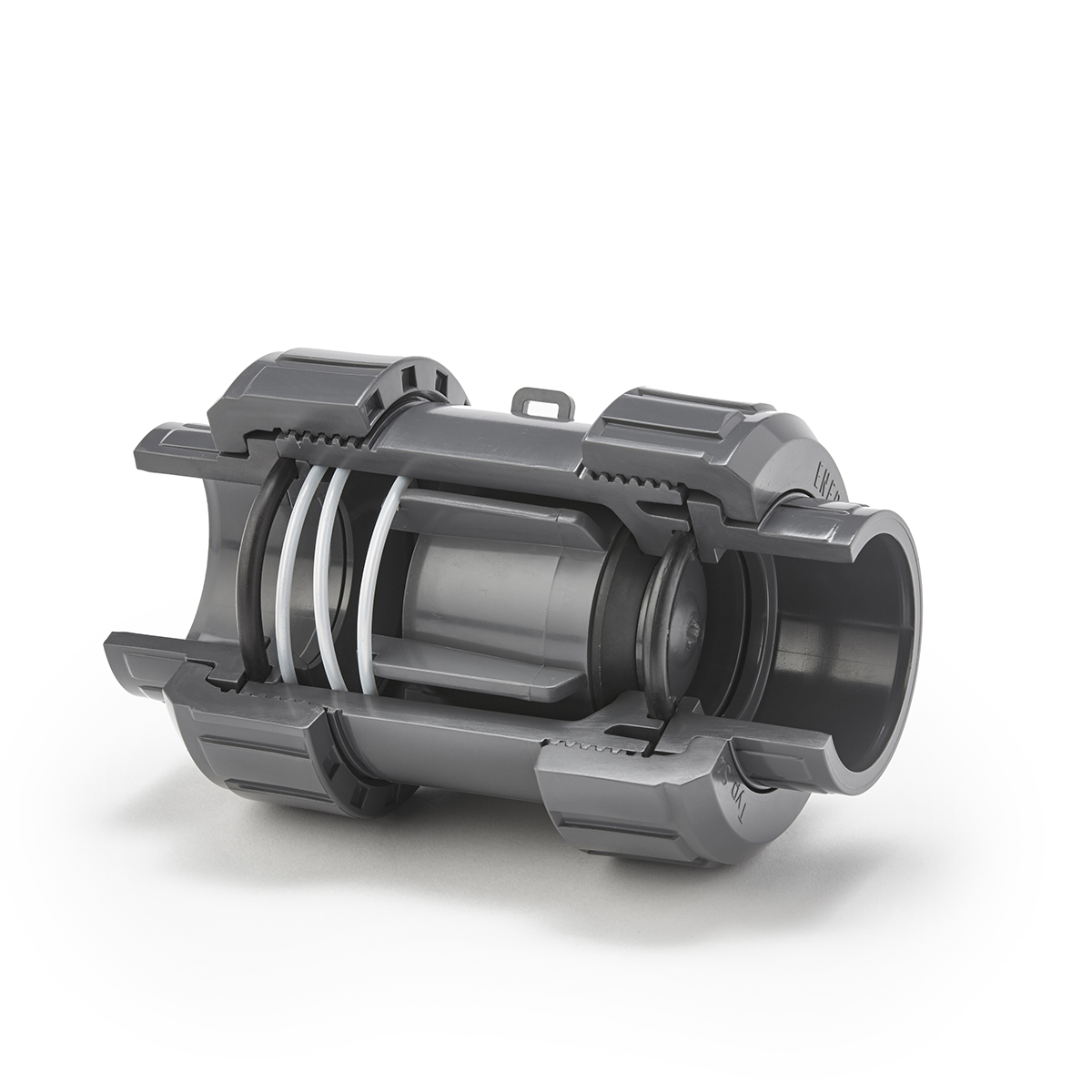 Peraqua | Cone Check Valve S4 (spring loaded) V4A PTFE coated (teflon) FPM